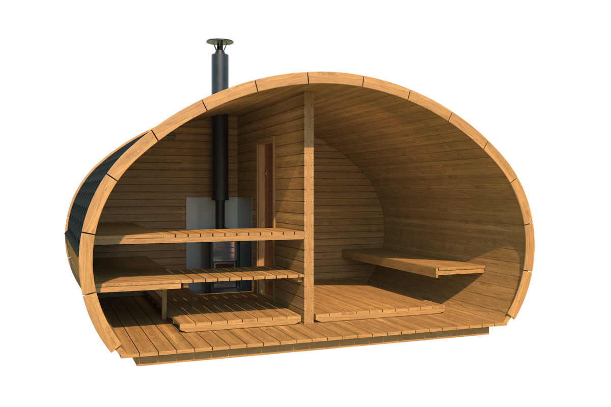 Sauna Box HyberVital Porch Kit - Easy Assembly Quick Heat-Up Home Sauna ...