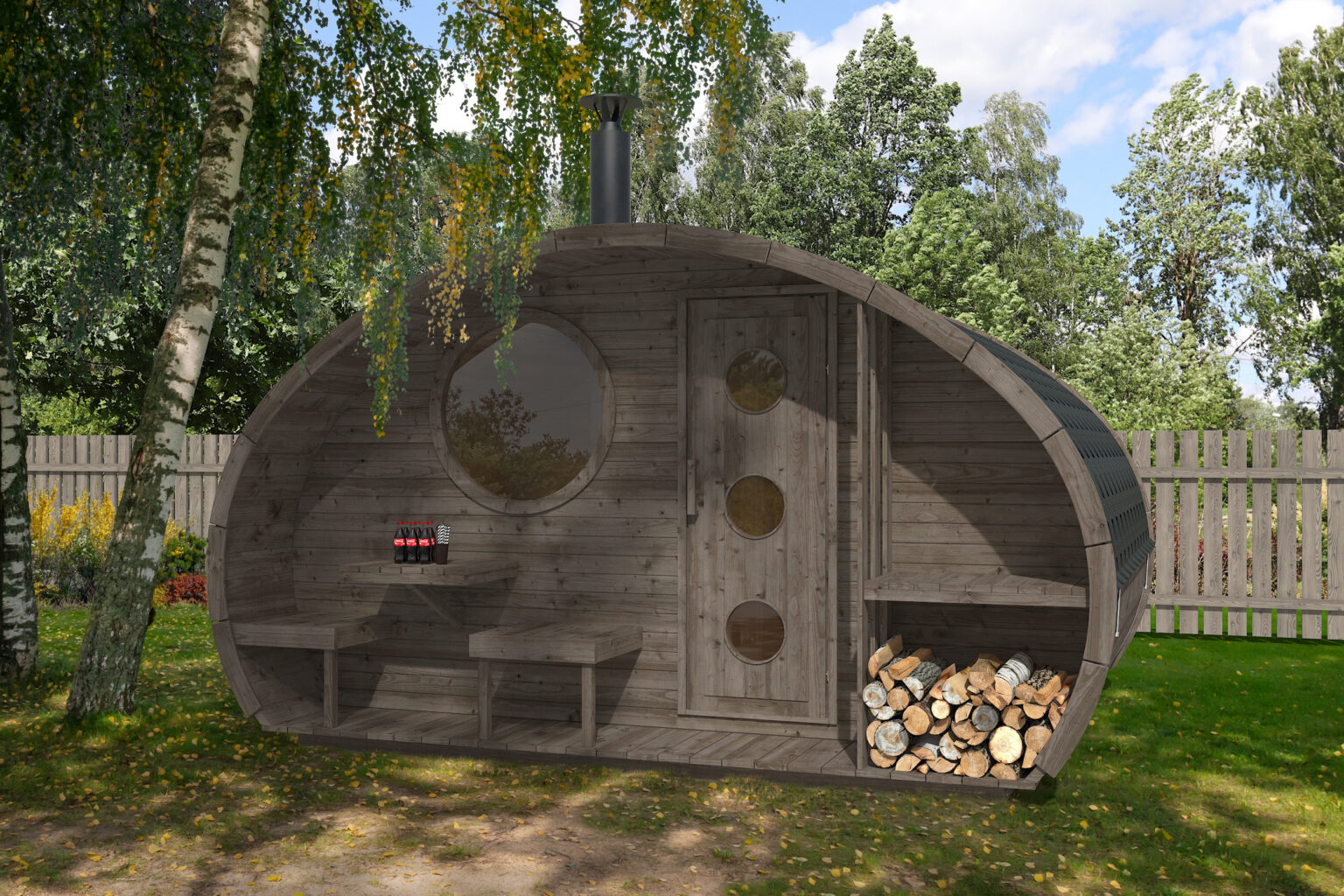 Reykjavik - Large Outdoor Sauna Kit - Neptune Saunas