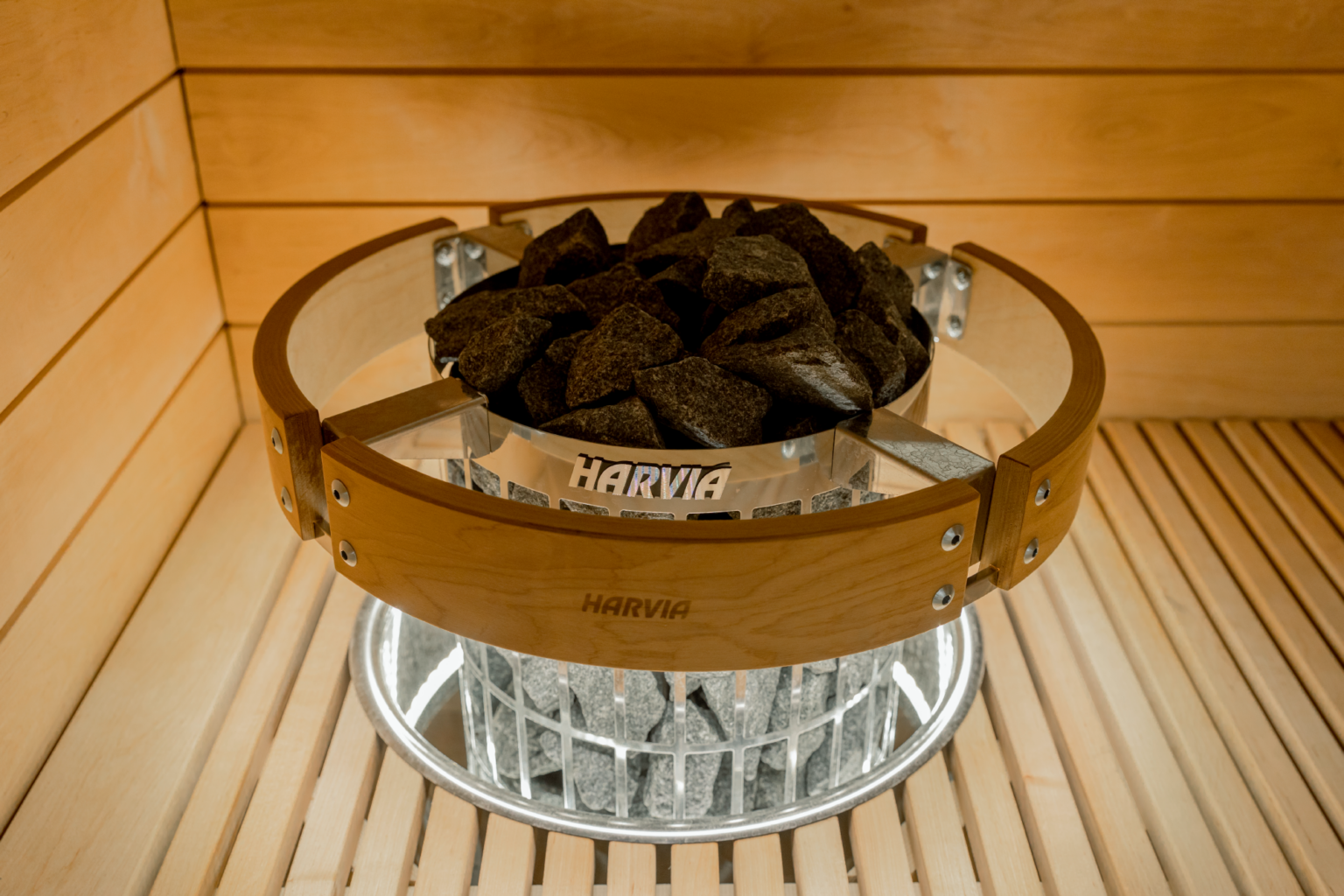 Harvia Cilindro Electric Sauna Stove PC90XW (9kW) - Neptune Saunas ...